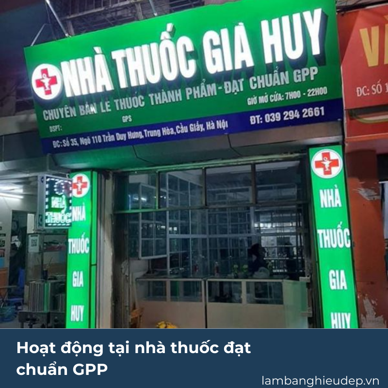 Bảng hiệu nhà thuốc đạt chuẩn GPP yêu cầu những gì? - Bảo An Advertising