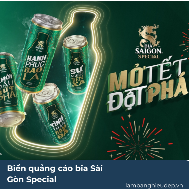 Thiết kế bảng hiệu bia Sài Gòn - Bia của người Việt! - Bảo An Advertising